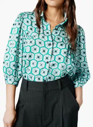 Smythe - Gathered Puff Shoulder Shirt