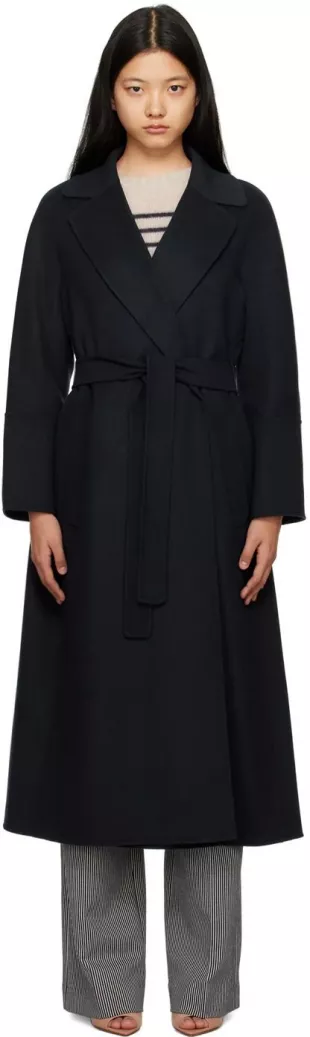 S Max Mara - Navy Elisa Coat