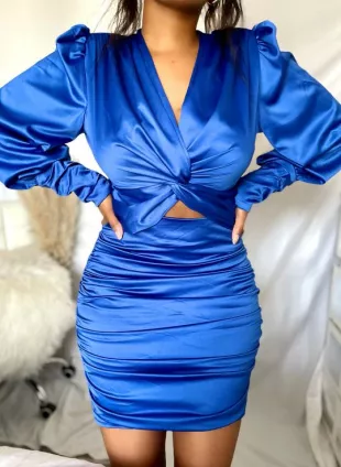 Oh My Soul - Satin Mini Dress