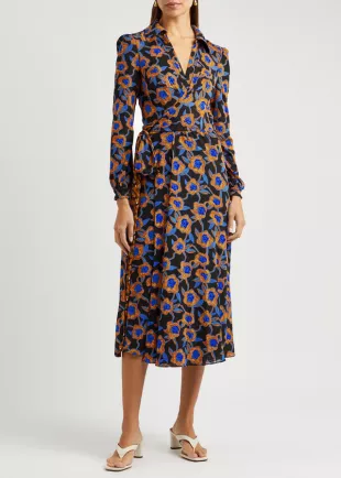 Diane von Furstenberg - Phoenix Reversible Tulle Midi Dress