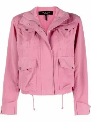 Rag & Bone - Pink Drawstring Utility Jacket