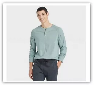 Goodfellow & Co - Long-sleeve Jersey Henley Shirt Standard