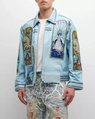 Who Decides War - Men's Eternity Leather Jacket