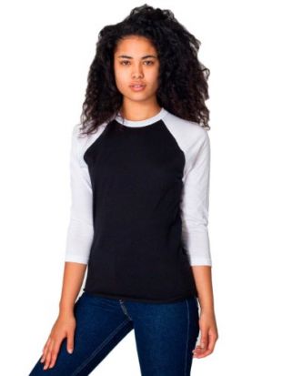 American Apparel - American Apparel Unisex Poly-Cotton 3/4 Sleeve ...