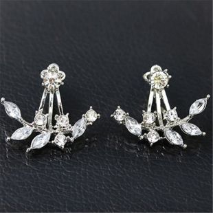 SANWOOD - Femmes vantail brillant strass Stud boucles d’oreilles bijoux ...