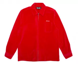 Sinclair Global - Red Velour Zip Easy Shirt