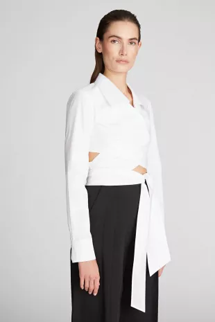 Halston - CAPRI BLOUSE IN COTTON