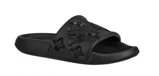Louis Vuitton - Black Padded Monogram Waterfront Slides