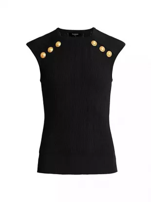 Balmain - Rib-Knit Top
