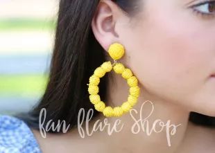 Fan Flare - Hoop Earrings