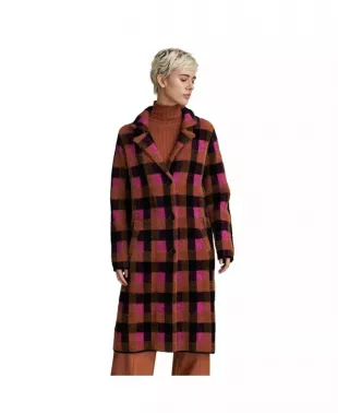 NVLT - Women's Checked Long Coatigan