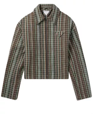 Bottega Veneta - Multicolor Woven Check Jacket