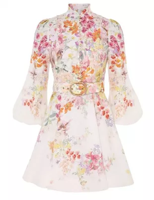Zimmermann - Natura Buttoned Mini Dress