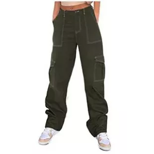 Generic - Pant High Waist Slant Pockets Hip Hop Sports Summer ...