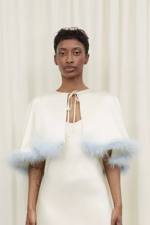 Tanner Fletcher - Gail Feather Trim Cape