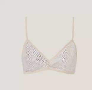 genny - Rhinestone Mesh Top