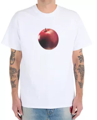 nahmias - White Apple Print T-Shirt