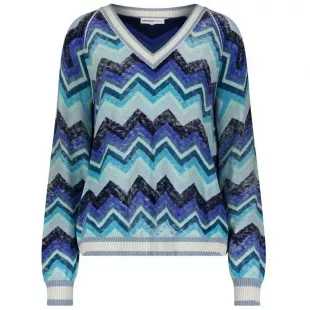 Minnie Rose - Reverse Chevron Sweater