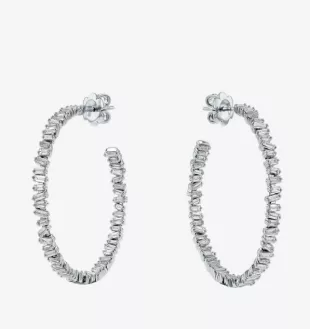 Suzanne Kalan - Classic Diamond Midi Hoops