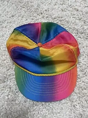 unknown - Vintage Rainbow Marty McFly Looking hat | eBay