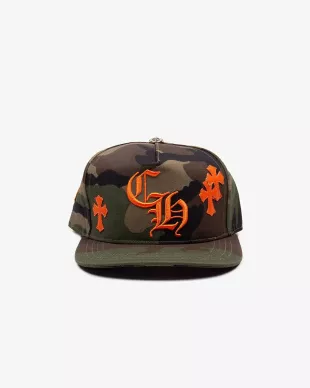 Chrome Hearts - Camo Cross Patch Baseball Hat