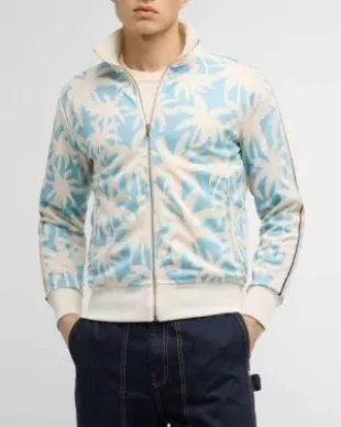Palm Angels - Men's Allover Palm-Print Track Jacket