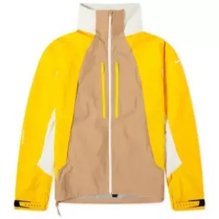 Nike - x Nocta L'Art Biege & Yellow Hooded Jacket