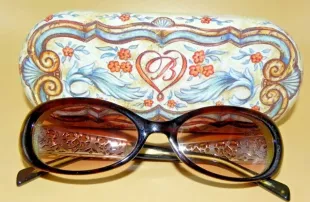 brighton - VTG Womens Brighton Symphony Sunglasses Tortoise Silver w ...