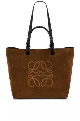 Loewe - Anagram Suede Tote Bag