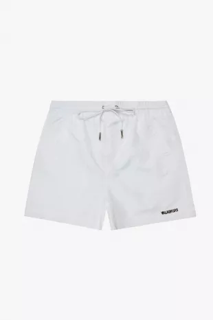Valabasas - " Signature Script" White Nylon Shorts