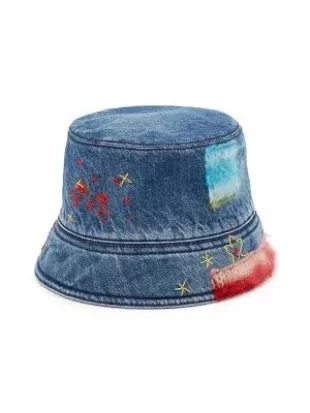 Marni - Patchwork Denim Bucket Hat