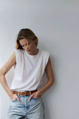 Zara - Shoulder Pad Top