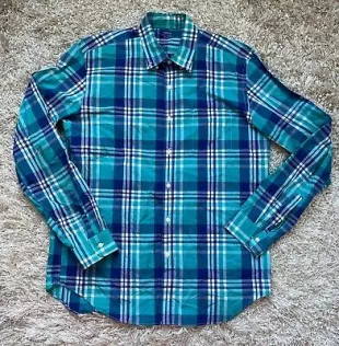J Crew - J Crew Shirt Mens Large Plaid Casual Button Down Long Sleeve Casual Blue | eBay
