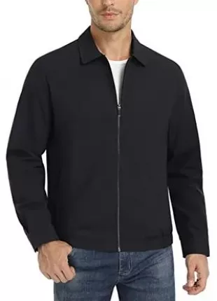 magcomsen - Black Jacket Lightweight Windbreaker Spring Fall Jackets ...