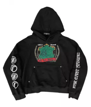 C.E.E.C. - x Riccardi Black Dragon Patch Hoodie
