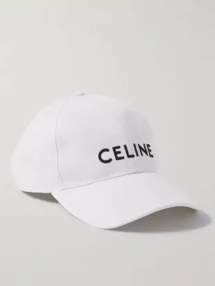 Celine - Logo-Embroidered Cotton-Gabardine Baseball Cap