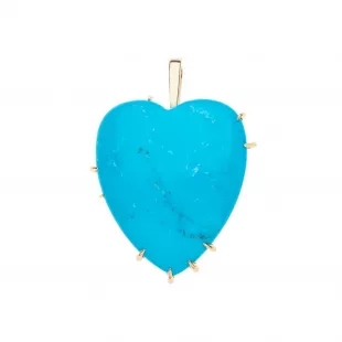 Jane Win - LOVE Carry Your Heart Pendant in Turquoise