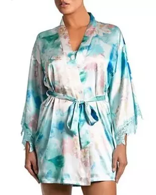In Bloom by Jonquil - Casablance Floral Print Short Robe