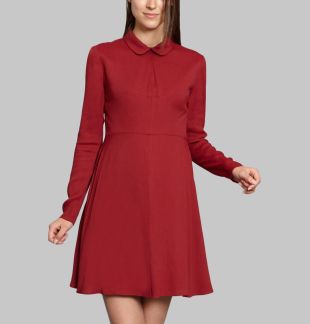 Sonia By Sonia Rykiel - Robe Col Claudine Lie de vin