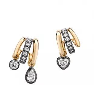 Jessica McCormack - Signature Multi-Shape Diamond Tripset Hoops