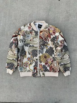 Japanese Brand - Japanese Streetwear Stitched Bomber Jacket