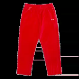 Sinclair Global - Red Velour Easy Trackpants