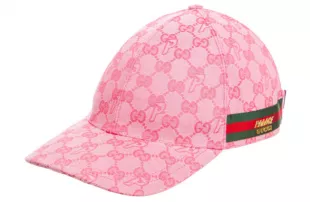 Gucci - x Palace Pink GG Canvas Hat