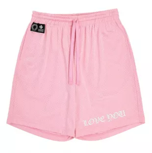 Chrome Hearts - Pink Mesh Love You Shorts