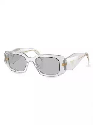 Prada - Grey Clear Symbole Sunglasses