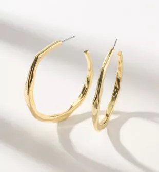 Uncommon James - Wavy Hoop Earrings