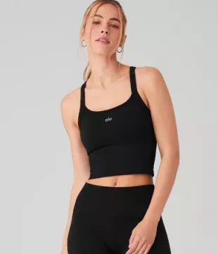 Alo Yoga - Seamless Ribbed Favorite Bra Tank