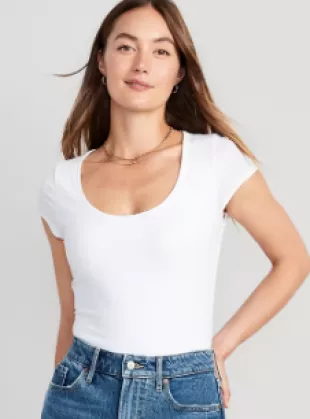 Old Navy - Short-Sleeve Scoop-Neck Bodysuit