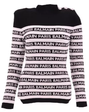 Balmain - Paris Jacquard Viscose Yarn Top In White