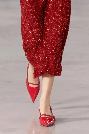 Zara - Strappy Slingback Shoes in Red